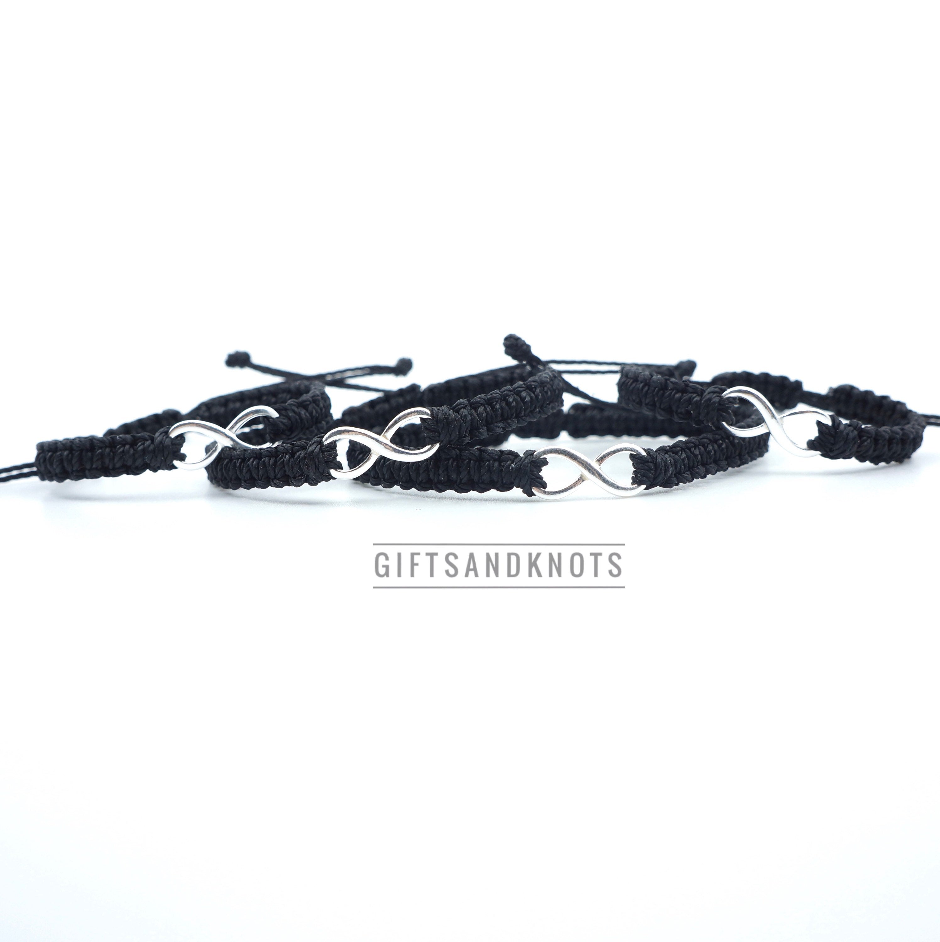 Family Solid Sterling Silver Matching Bracelets – Gifts & Knots